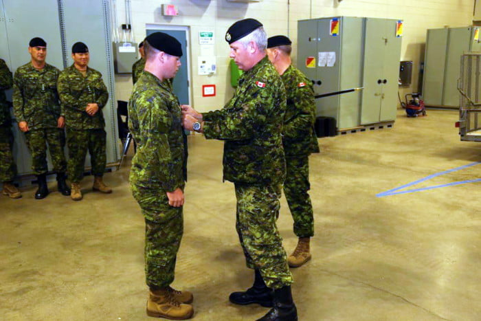 BCD Promoted by Commandant of the Royal Canadian Armoured Corps Schools ...